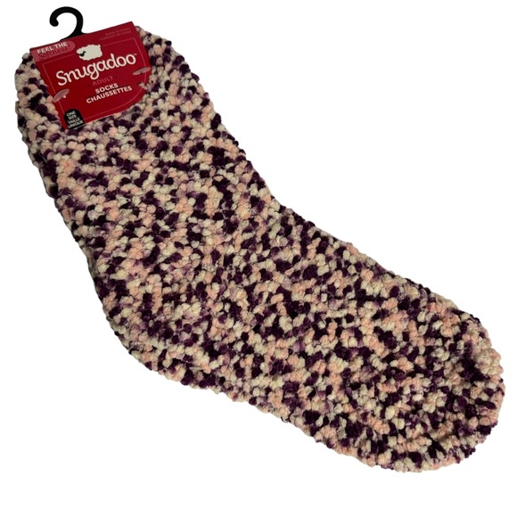 Snugadoo | Accessories | Snugadoo Adult Socks Soft Cozy Pink Purple ...